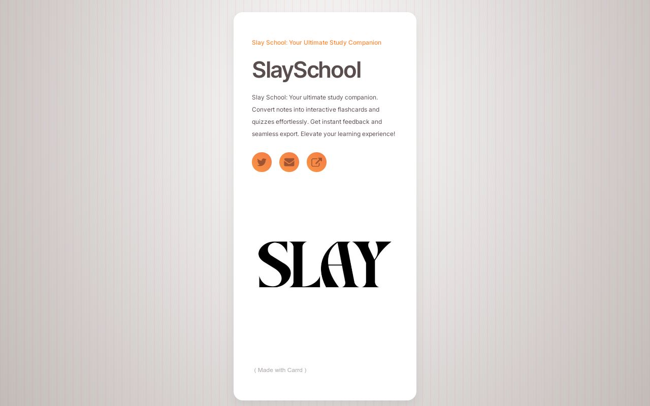 Slay School: Learn Smarter, Not Harder